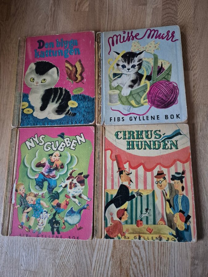 Fib gyllene böcker 4 st nr 1 2,9 och 10. | Köp på Tradera (705867577)