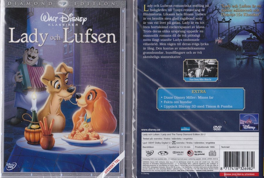Lady och Lufsen - Diamond Edition DVD (Ny inpla.. | Köp på Tradera ...