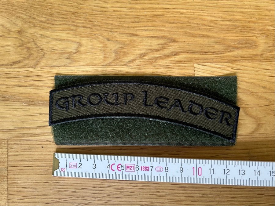 Group Leader Patch med kardborre | Köp på Tradera (712716990)