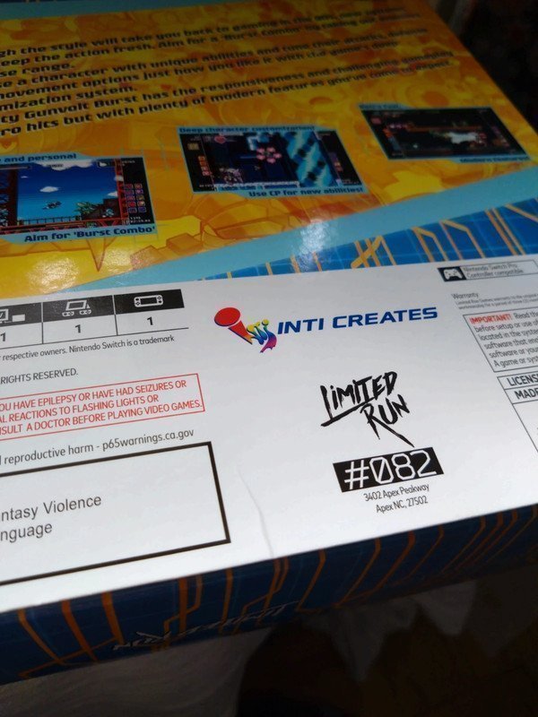 Limited Run Mighty Gunvolt Burst Box with extra.. | Köp på Tradera ...