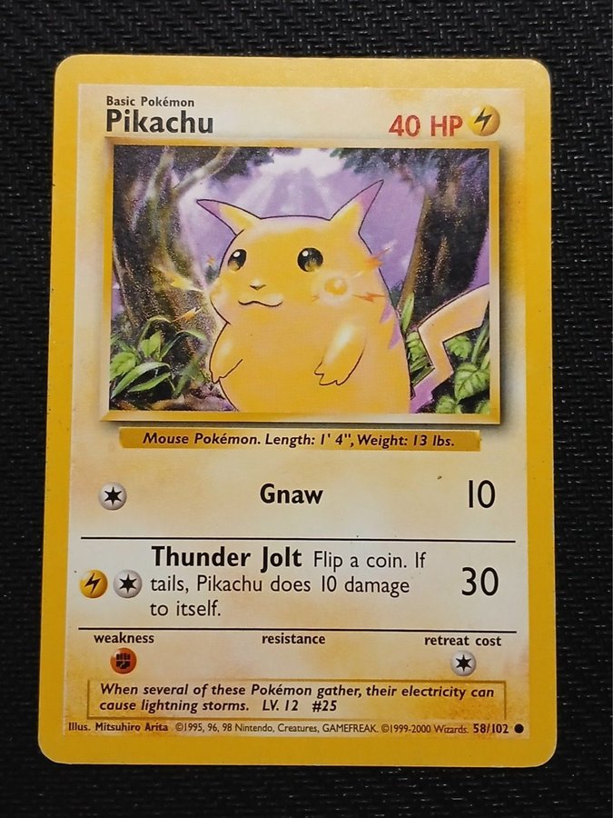 [ POKÉMONKORT | PIKACHU | BASE SET SERIES 1999 .. | Köp på Tradera ...
