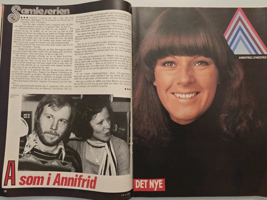 Abba / Frida - A very rare newspaper from Norwa.. | Köp på Tradera ...
