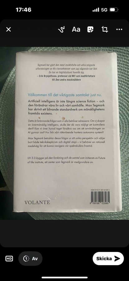Liv 3.0 av Max Tegmark, okänt publiceringsår | Köp på Tradera (700521878)