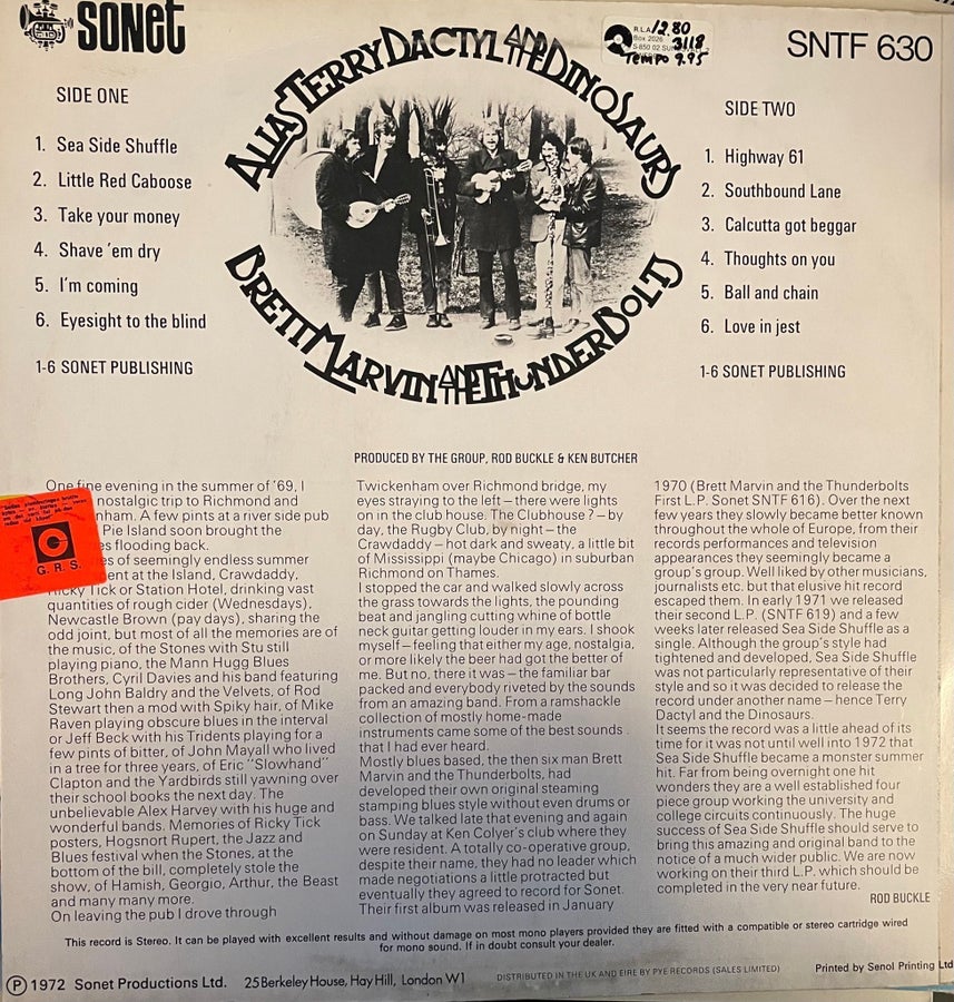 Alias Terry Dactyl & The Dinosaurs – Brett Marv.. | Köp på Tradera ...
