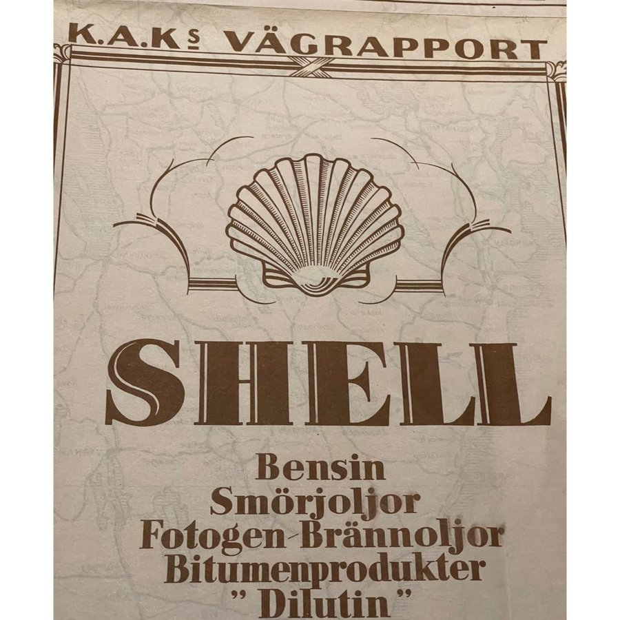 KAK Vägrapport 1928 – Shell framsida, Noxin bak.. | Köp på Tradera ...