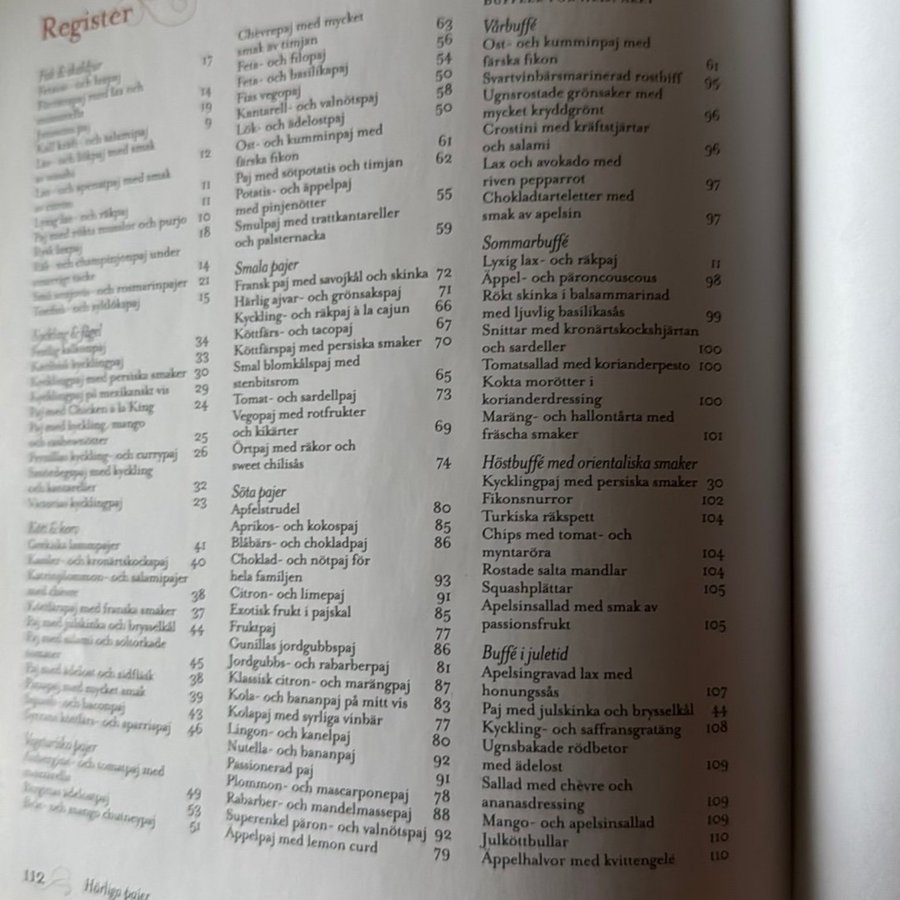 Härliga pajer till middag & dessert - Kristina .. | Köp på Tradera ...