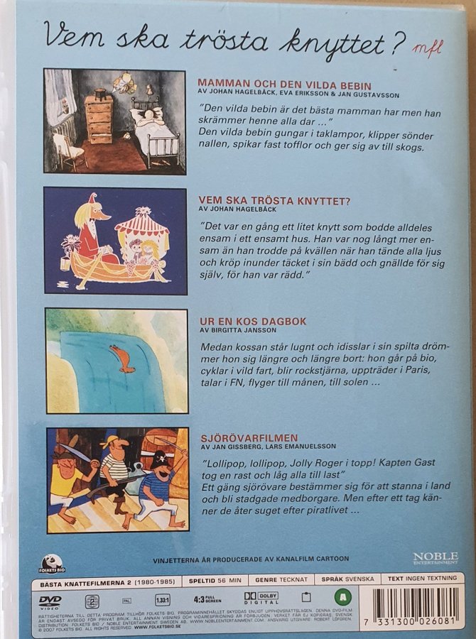 2XDVD Vem ska trösta knyttet? + The Billy Cat DVD | Köp på Tradera ...
