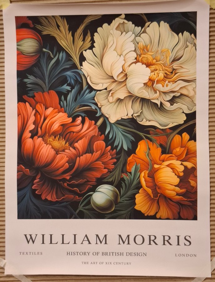 Canvas Poster William Morris Färgstarka Pioner .. | Köp på Tradera ...