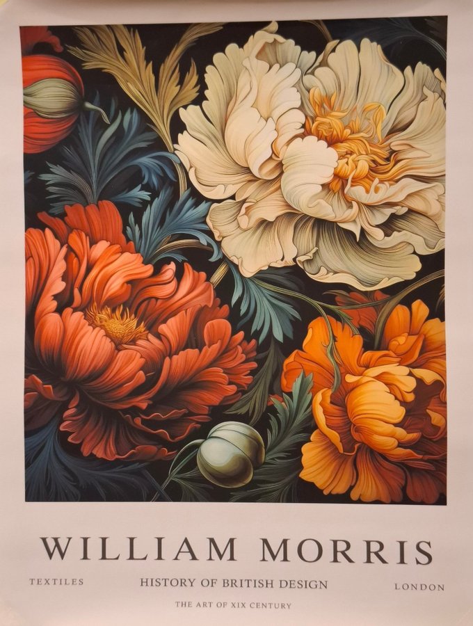 Canvas Poster William Morris Färgstarka Pioner .. | Köp på Tradera ...