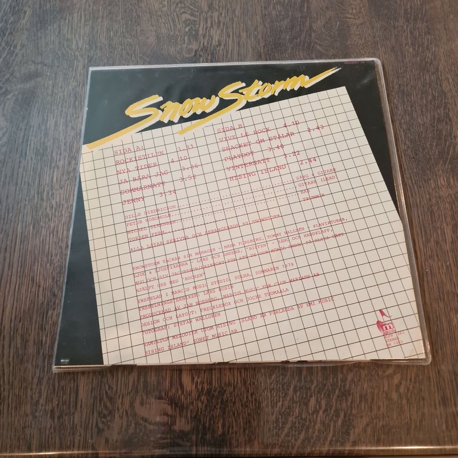 Snow Storm - Snow Storm Vinyl LP Mariann Records | Köp på Tradera ...