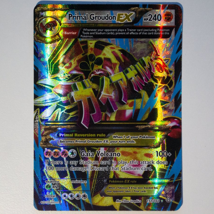 Primal Groudon-EX 151/160 Primal Clash Pokemonk.. | Köp på Tradera ...