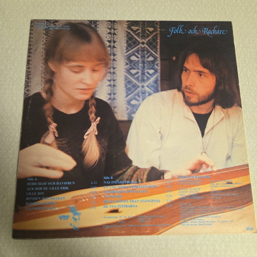 Folk och Rackare - Carin Kjellman och Ulf Gruvb.. | Köp på Tradera ...