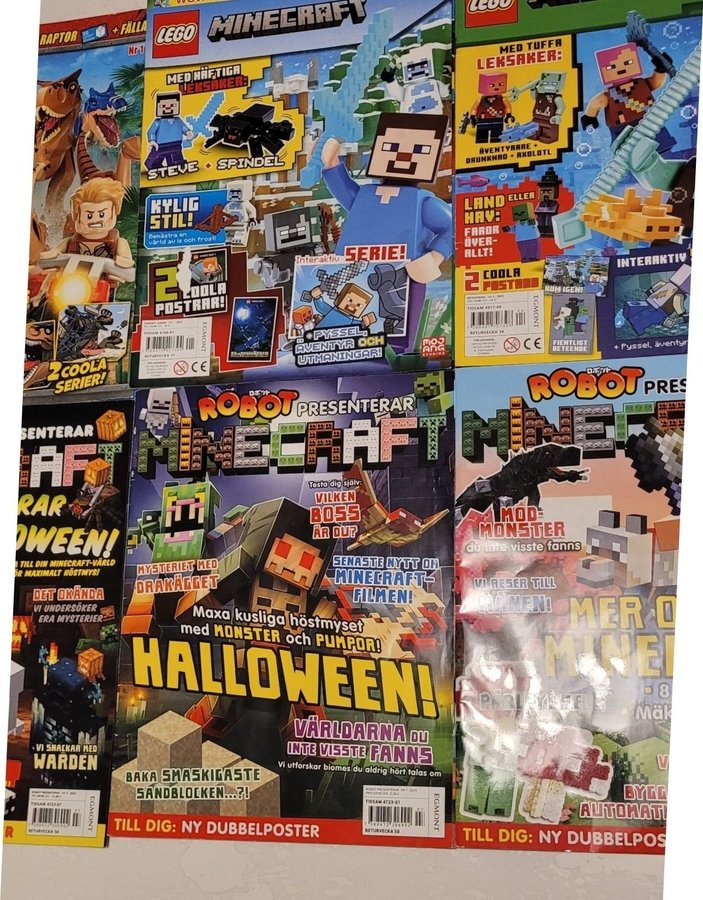 Parti med LEGO Jurassic World och Minecraft tid.. | Köp på Tradera ...