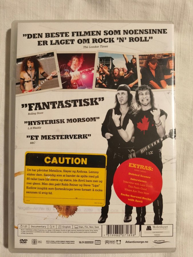 Anvil! The Story of Anvil -Köp DVD- Sv.Text | Köp på Tradera (710672189)