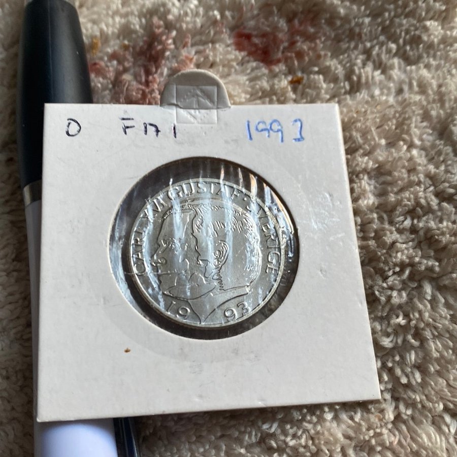 Carl XVI Gustaf Silvermynt 1kr | Köp på Tradera (714527584)