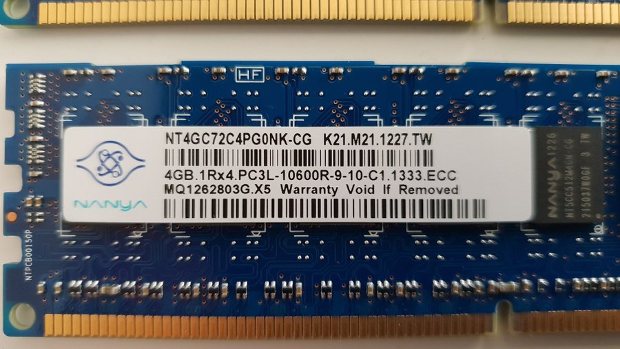 6x 4GB (24GB) DDR3L ECC Reg Server RAM | Köp på Tradera (713092713)