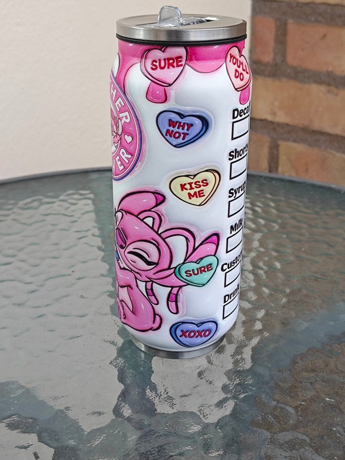 Stitch och Angel Tumbler | Köp på Tradera (714319494)