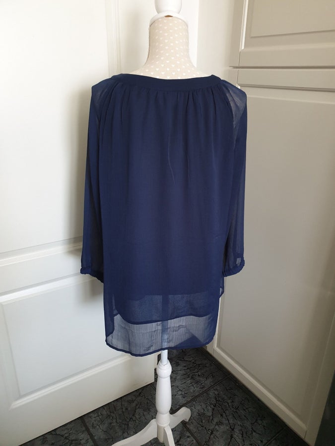 Viveca N mörkblå blus, storlek XL | Köp på Tradera (736882460)