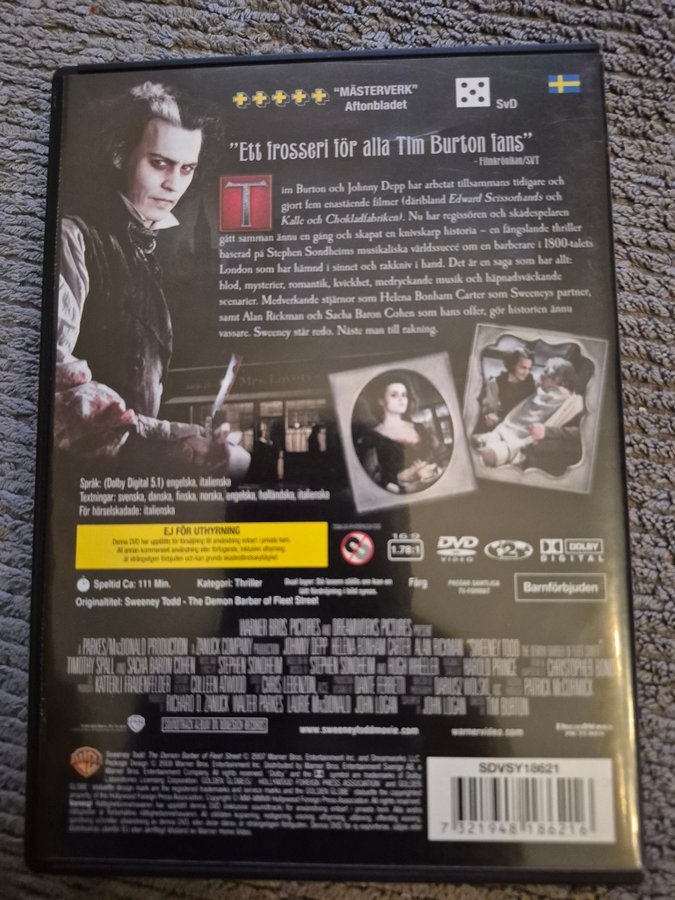 Sweeney Todd: The Demon Barber of Fleet Street .. | Köp på Tradera ...