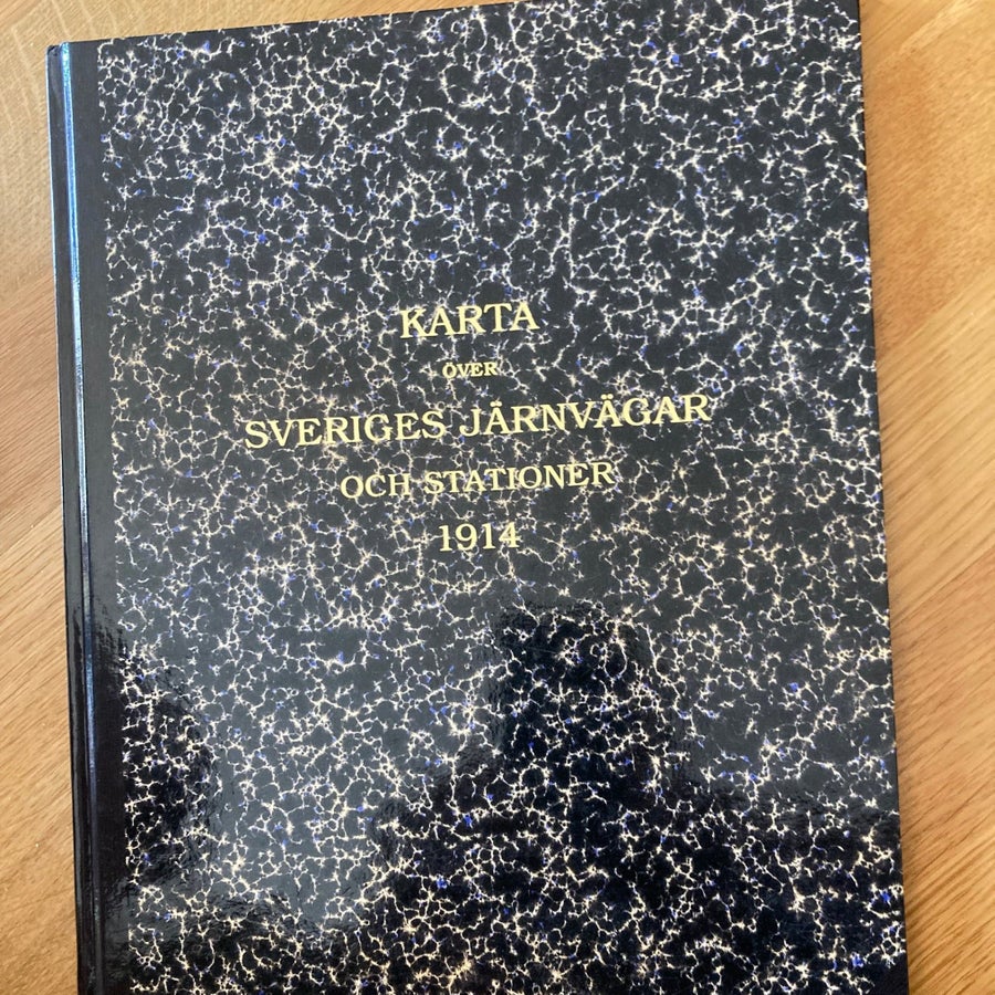 Karta över Sveriges Järnvägar och Stationer 1914 | Köp på Tradera ...