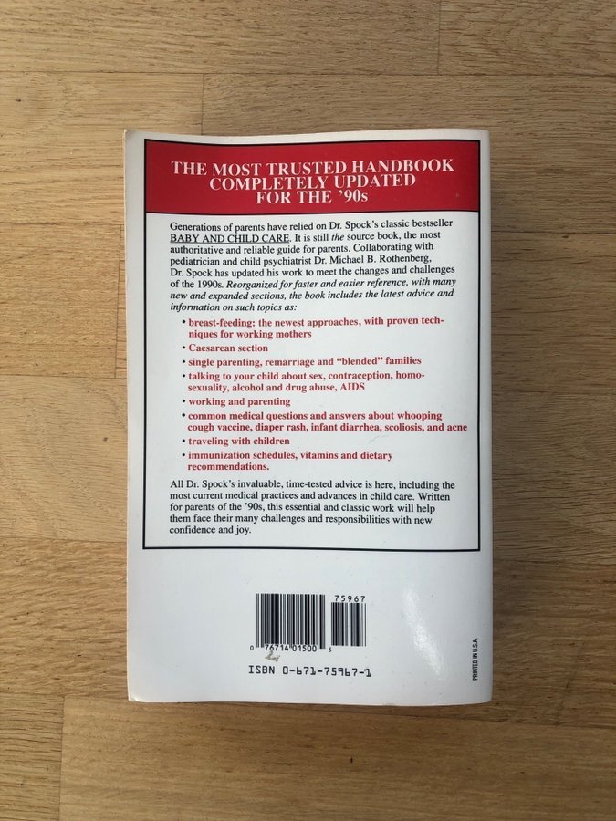 Dr. Spock's Baby and Child Care - Benjamin Spoc.. | Köp på Tradera ...