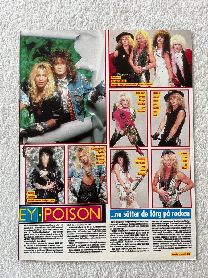 Mandy Smith 1987 affisch mini poster tidningen .. | Köp på Tradera ...