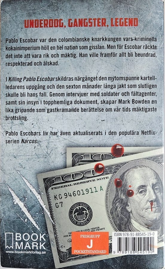 Killing Pablo Escobar av Mark Bowden "Pocketbok" | Köp på Tradera ...