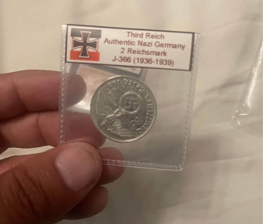 Nazi silver coin with COA 2 reichmark & 2 werma.. | Köp på Tradera ...