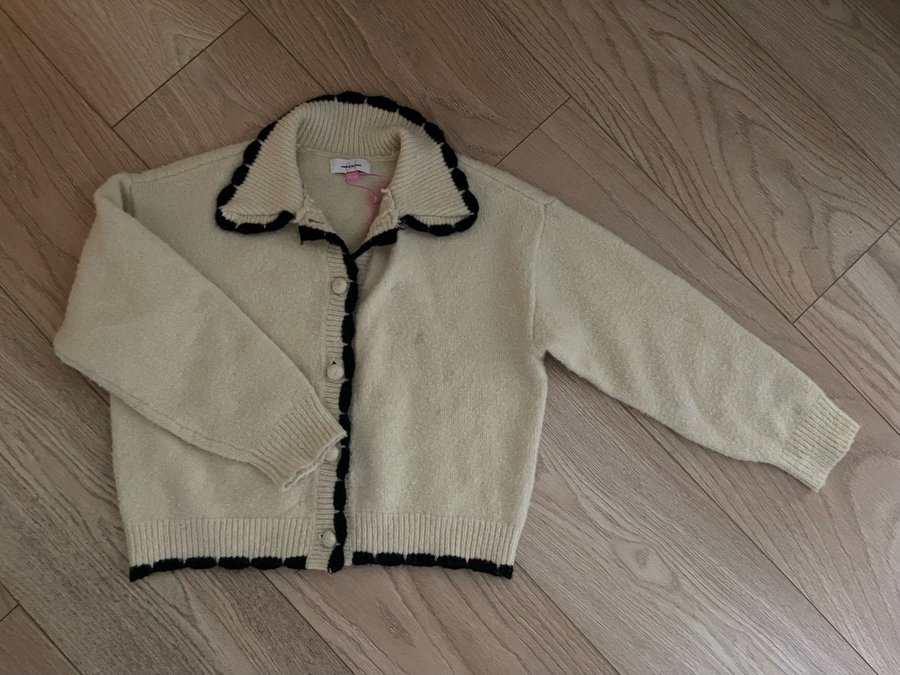 Vero moda stickad kofta tröja volang knappar lå.. | Köp på Tradera ...
