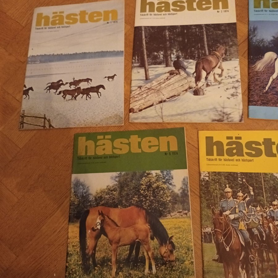 10 stycken HÄSTEN tidningar, nr 1-10 från 1973 | Köp på Tradera (597732275)