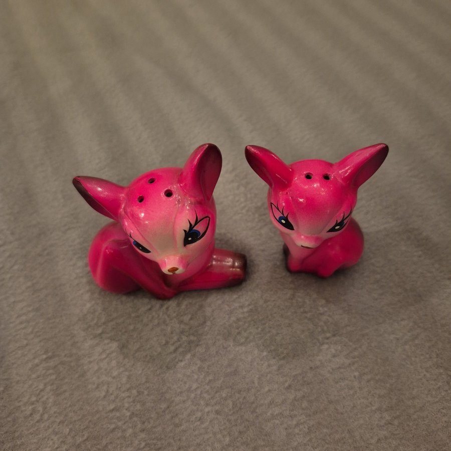 Salt- och pepparkar i form av rosa rådjur | Köp på Tradera (708865296)