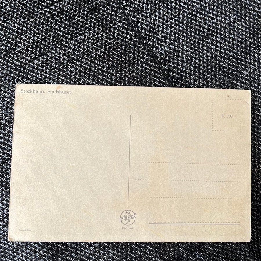 Vykort av Stockholms stadshus | Köp på Tradera (701880251)