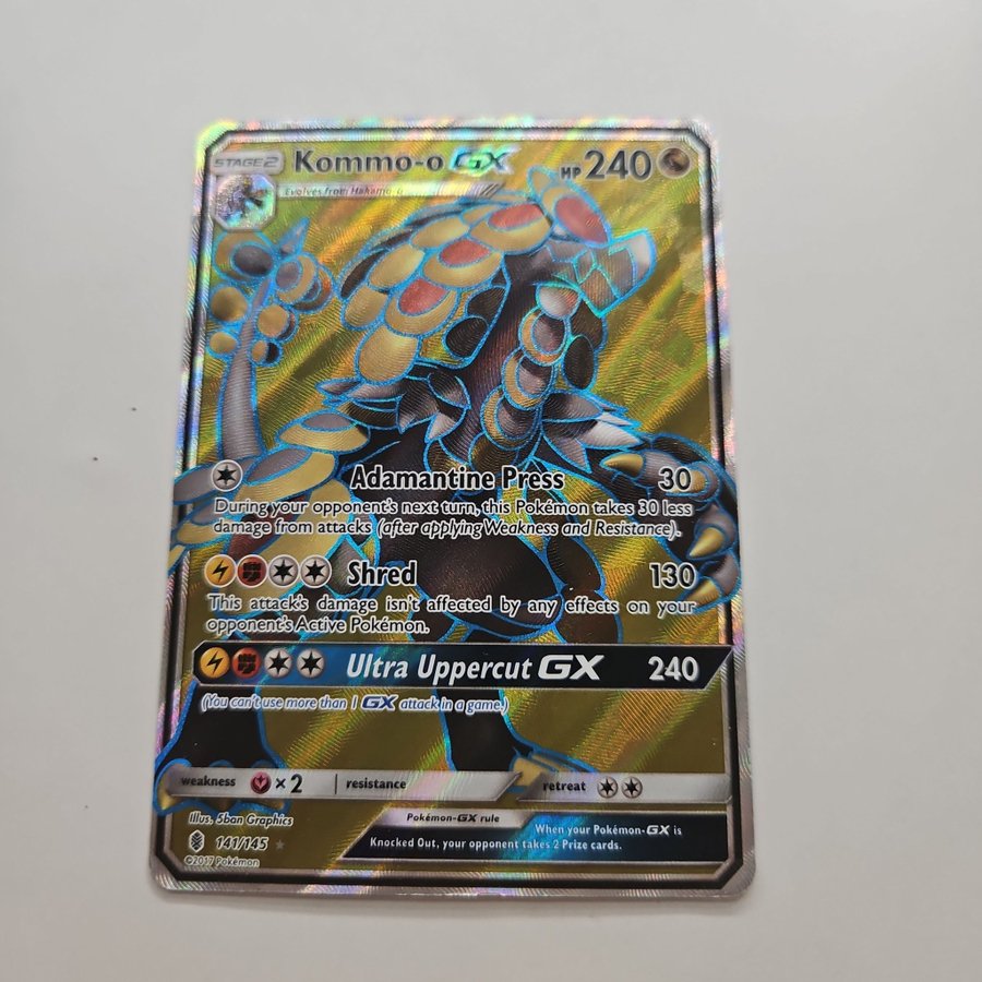 Pokémon Kort- Kommo-o GX 141/145 ultra rare - G.. | Köp på Tradera (623735159)