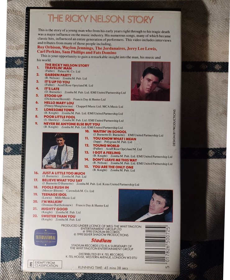 VHS-- RICKY NELSON- The RICKY NELSON Story VHS | Köp på Tradera (707610128)