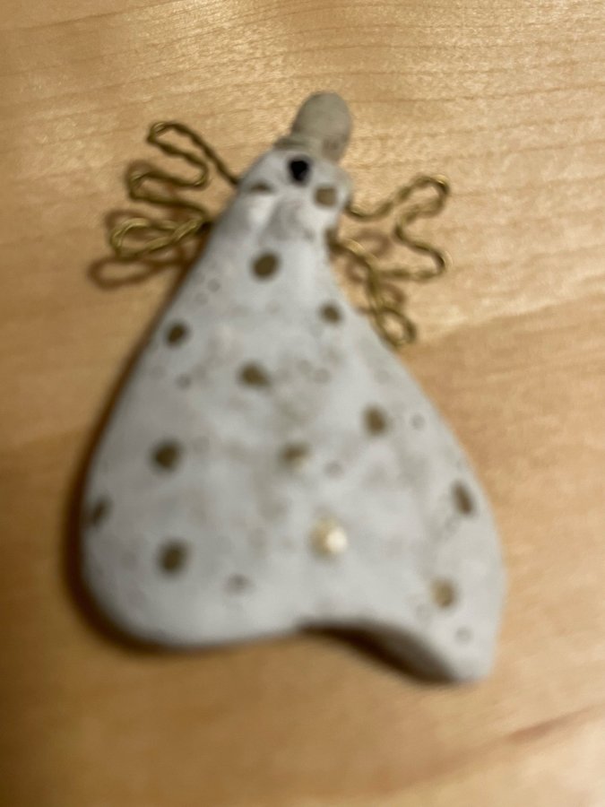 Brosch ängelbrosch ängel keramik lera hantverk .. | Köp på Tradera ...