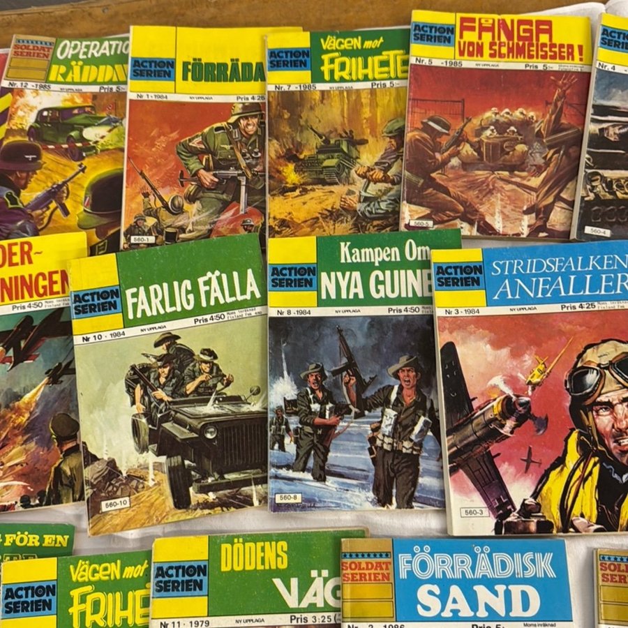 Samling Av Svenska Serieti Köp Från Huskvarna Antik På Tradera