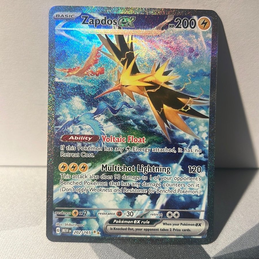 Zapdos ex SPECIAL ILLUSTRATION RARE SIR 202/165.. | Köp på Tradera ...