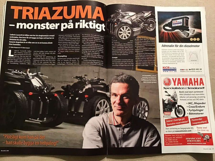 ALLT OM MC NR 2 2008 VARG OLLE,TRIKE I BOLIDEN .. | Köp på Tradera ...