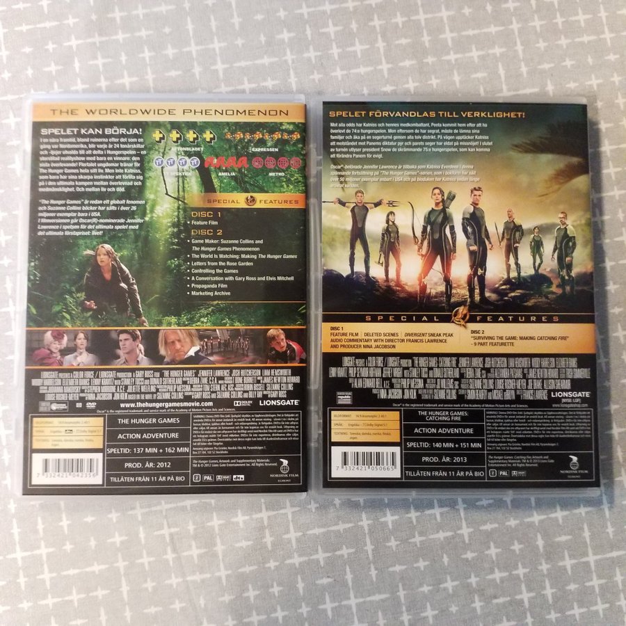 The Hunger Games och Catching Fire - 2-Disc Spe.. | Köp på Tradera ...