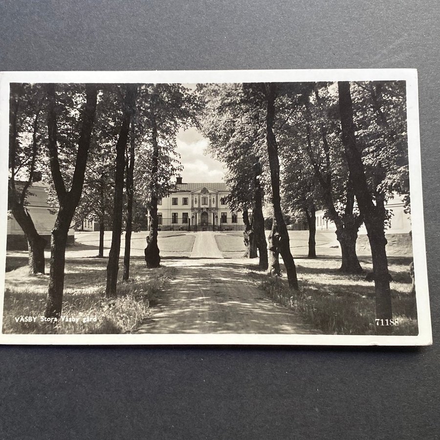 Äkta fotovykort Stora Väsby gård Upplands Väsby | Köp på Tradera ...