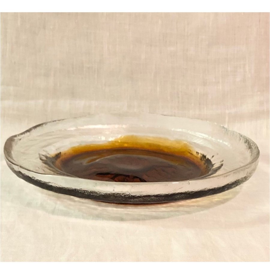 Vackert formblåst glasfat - skål, Pertti Santal.. | Köp på Tradera ...