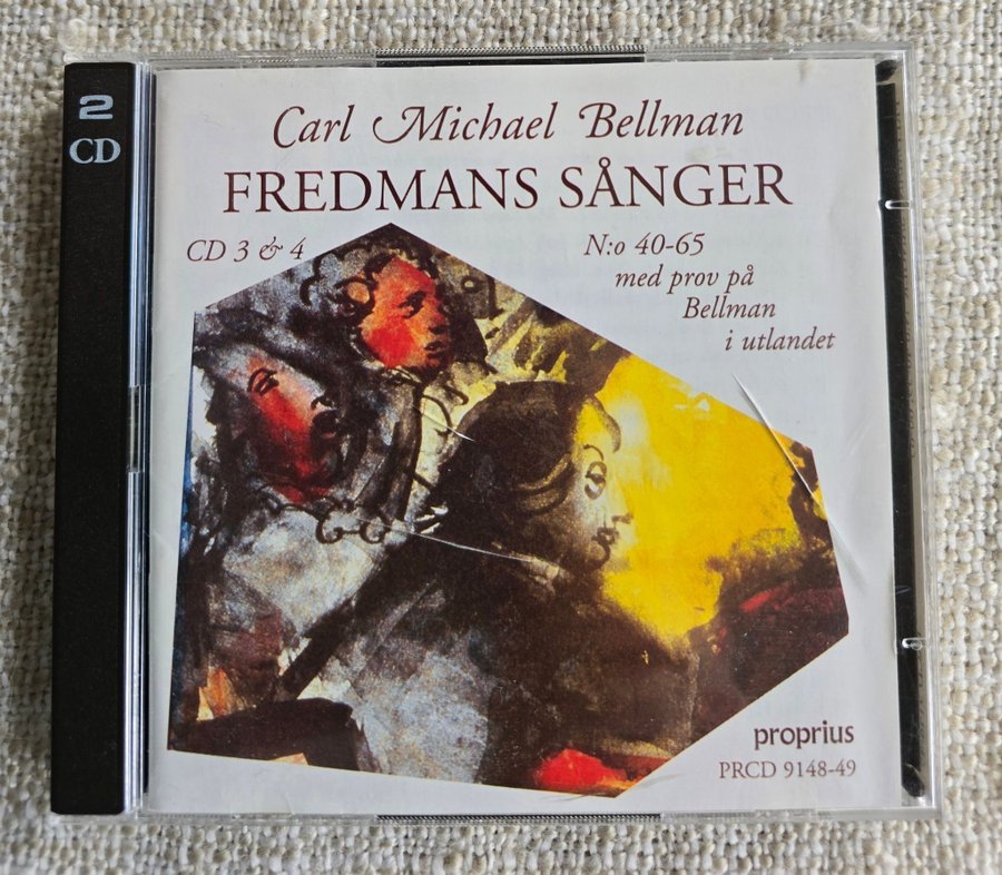 Carl Michael Bellman - Fredmans Sånger 2CD | Köp på Tradera (712409162)