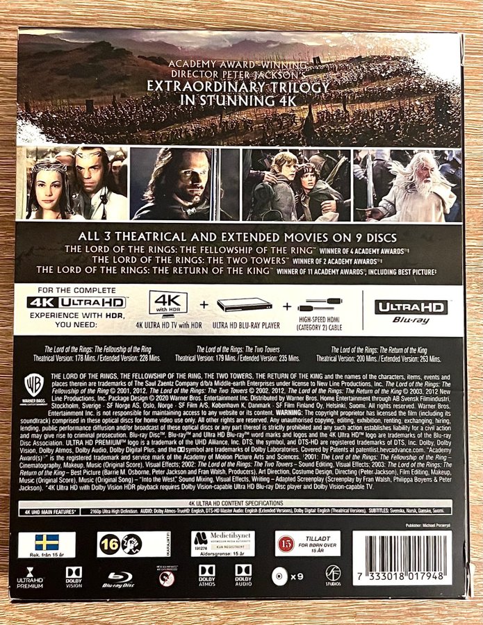 Se produkter som liknar The Lord of the Rings Trilogy.. på Tradera ...