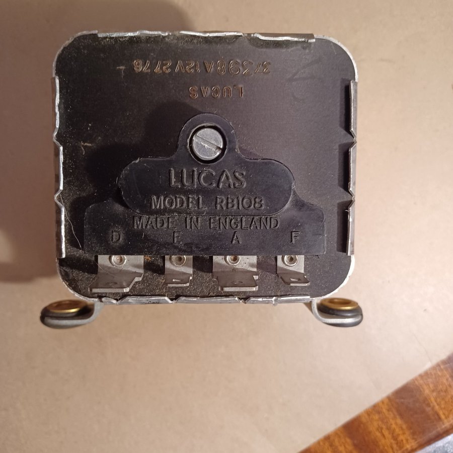 Laddningsrelä 12V Lucas RB108 till Grålle, Ford.. | Köp på Tradera (588146360)
