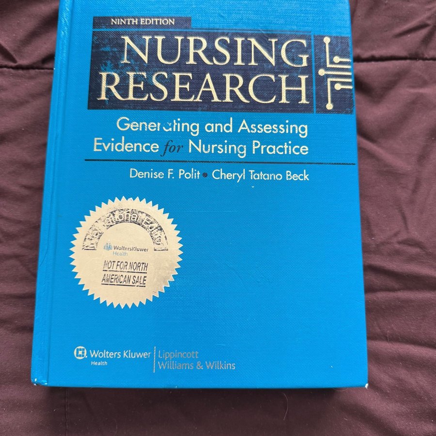 Nursing Research: Generating and Assessing Evid.. | Köp på Tradera ...