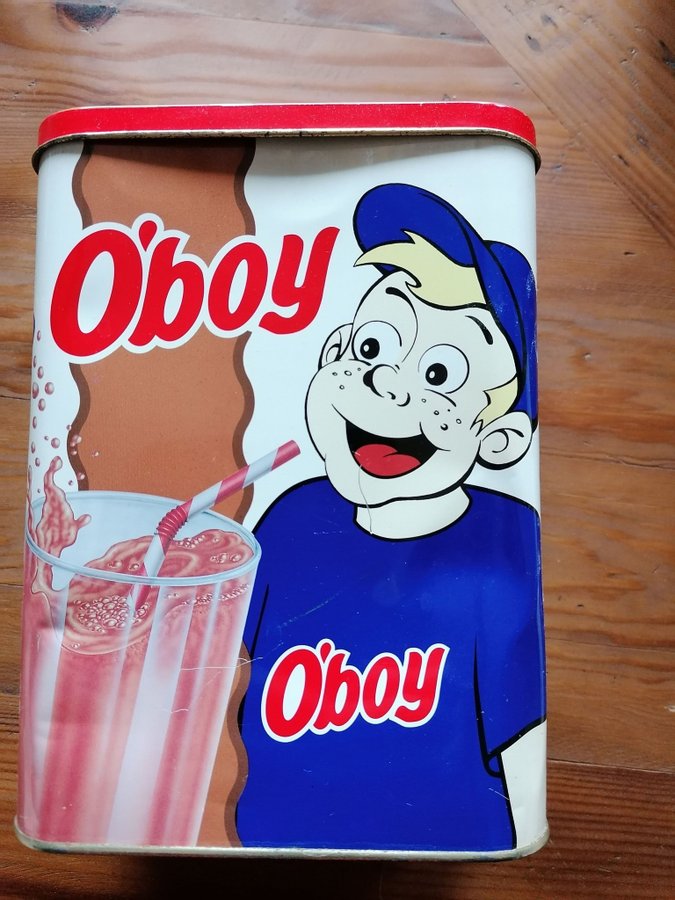 Se produkter som liknar Oboy burk retro antik plåtburk på Tradera ...