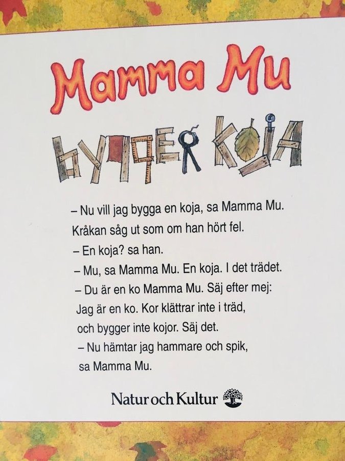 MAMMA MU - Bygger koja | Köp på Tradera (608165315)