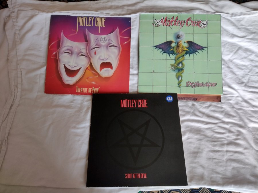 Mötley Crue - 3 LP - Shout at the Devil + Dr Fe.. | Köp på Tradera ...