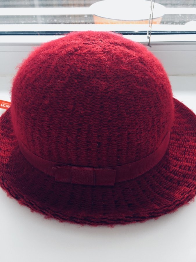 Stickad hatt i ull vintage | Köp på Tradera (710976440)
