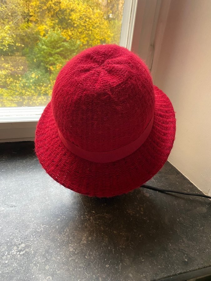 Stickad hatt i ull vintage | Köp på Tradera (710976440)